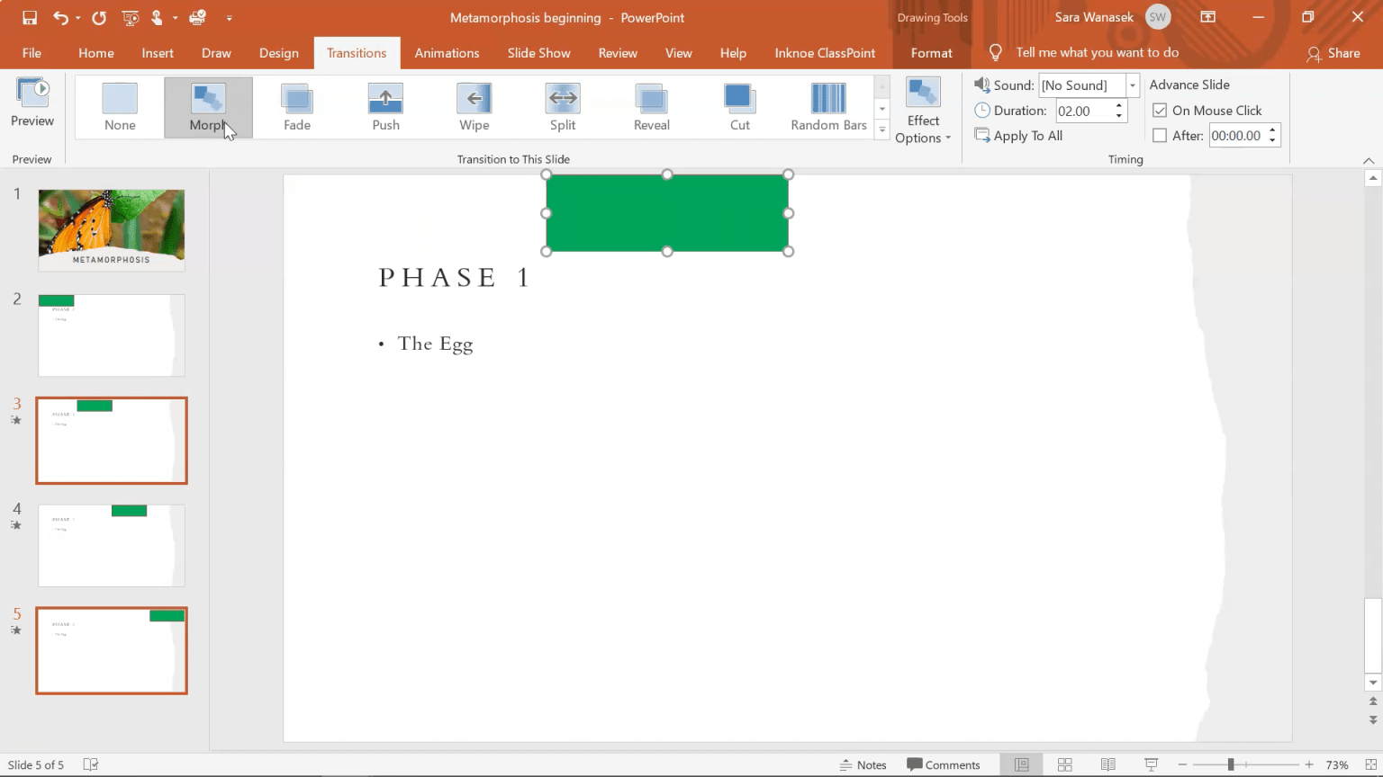 How to Use the Morph and Enhanced Morph Transition in PowerPoint | ClassPoint