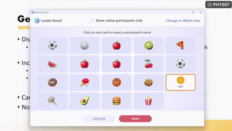 How to Randomly Select Students in PowerPoint | ClassPoint
