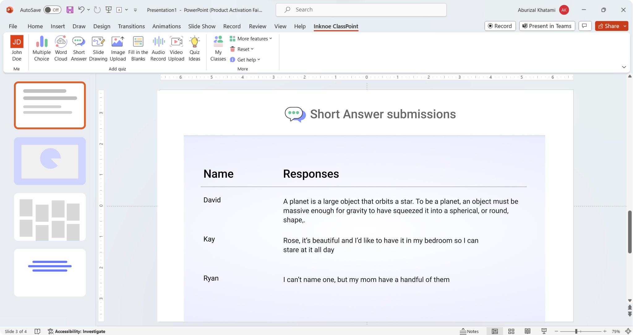 Use Interactive Short Answer Questions to Transform your PowerPoint ...