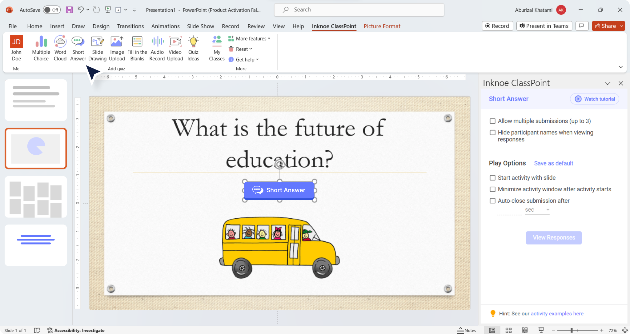 Use Interactive Short Answer Questions to Transform your PowerPoint ...